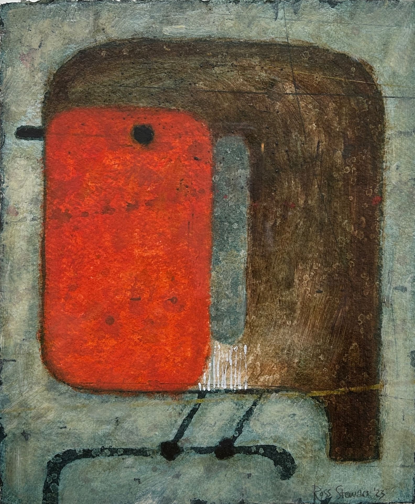 'Robin' painting by Ross Stewart at The Russell Gallery