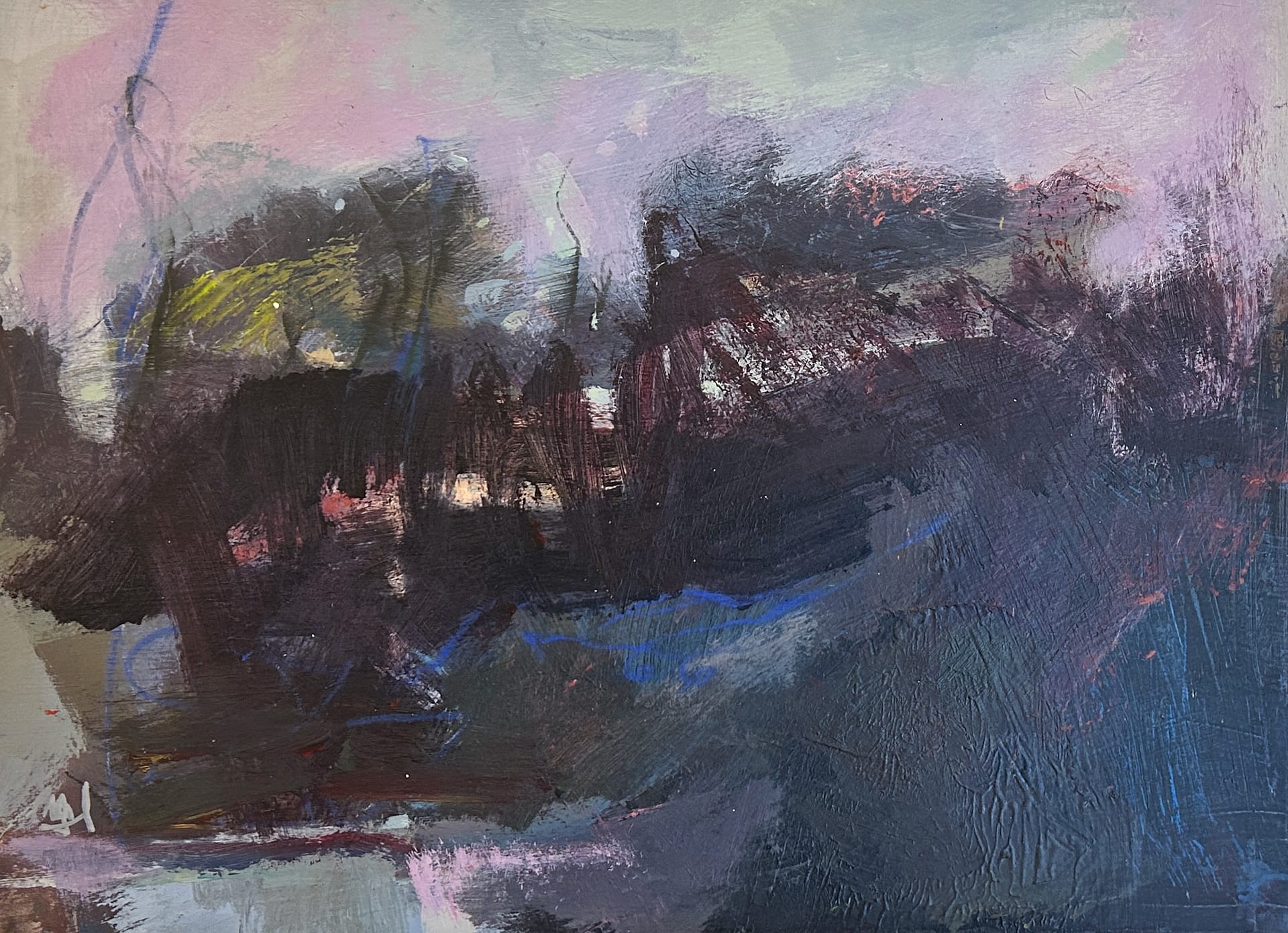 'Skyline' - painting by Mary Harrison at The Russell Gallery