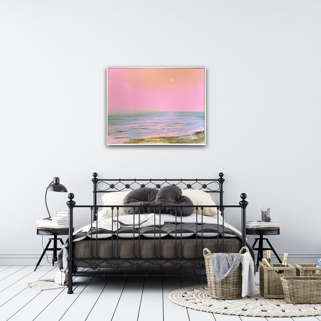 'Strawberry Moon' painting by Tiffani Love - at The Russell Gallery