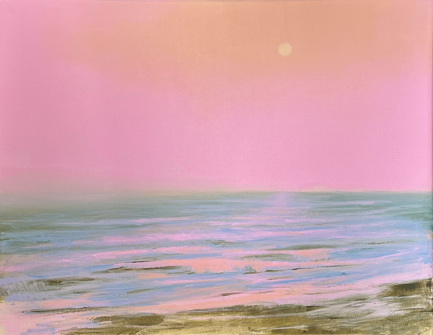 'Strawberry Moon' painting by Tiffani Love - at The Russell Gallery