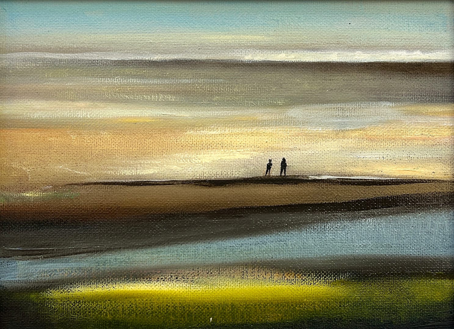 'Shared Path' -painting by Stefania Russell at The Russell Gallery