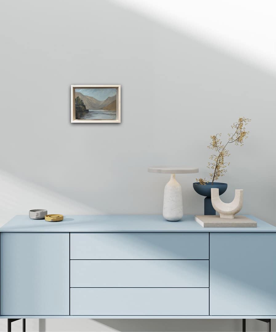 'Lough Beagh' painting by Tiffani Love - at The Russell Gallery