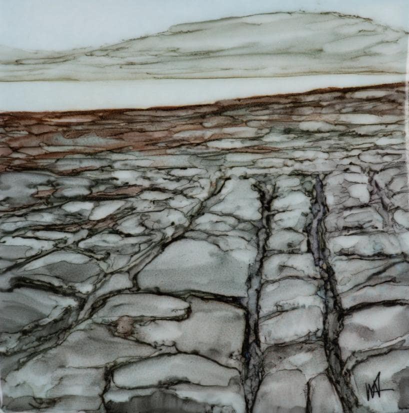 Mullaghmore - Burren Print by Mary Roberts