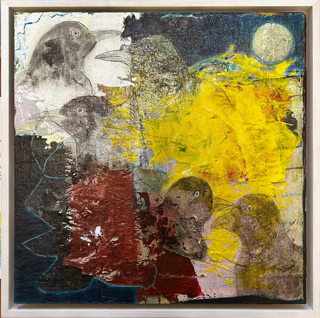 'Hovering' - painting by Patsy Connolly at The Russell Gallery